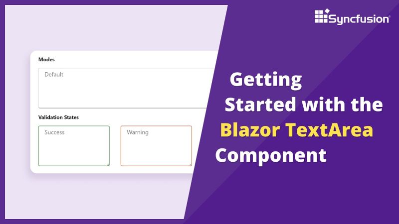 Syncfusion on LinkedIn: Getting Started with the Blazor TextArea Component Syncfusion on LinkedIn: Getting Started with the Blazor TextArea Component