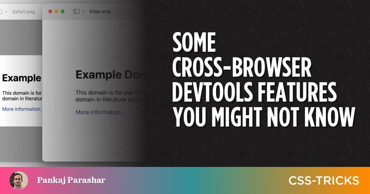 Ricky Lopes on LinkedIn: Some Cross-Browser DevTools Features You Might ... Ricky Lopes on LinkedIn: Some Cross-Browser DevTools Features You Might ...