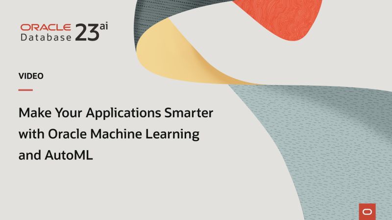 Eric Siglin on LinkedIn: AppDev with Oracle Machine Learning and AutoML ... Eric Siglin on LinkedIn: AppDev with Oracle Machine Learning and AutoML ...