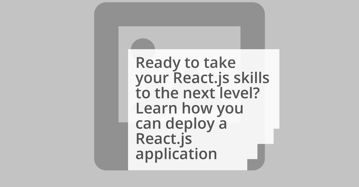 React Jobs on LinkedIn: How to Build and Deploy a React.js Application ... React Jobs on LinkedIn: How to Build and Deploy a React.js Application ...