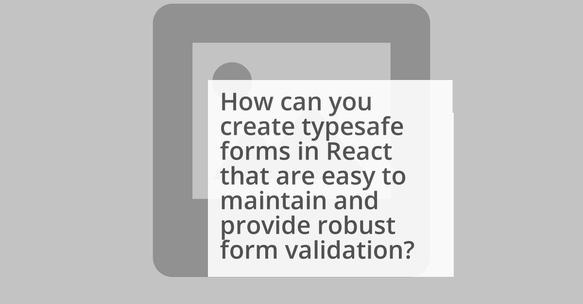 React Jobs on LinkedIn: Typesafe forms in React using Zod and Conform React Jobs on LinkedIn: Typesafe forms in React using Zod and Conform