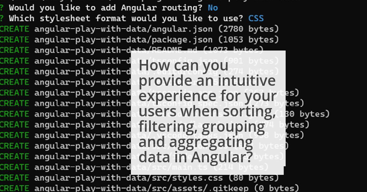 Angular Jobs on LinkedIn: Sorting, Filtering, Grouping and Aggregating ... Angular Jobs on LinkedIn: Sorting, Filtering, Grouping and Aggregating ...