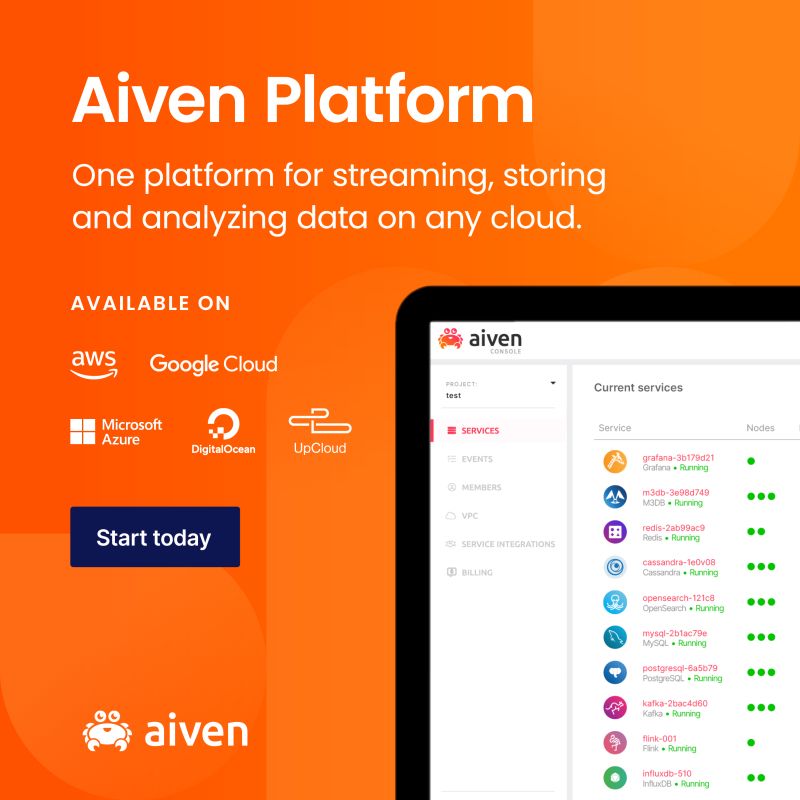 Aiven on LinkedIn: Aiven Platform Aiven on LinkedIn: Aiven Platform