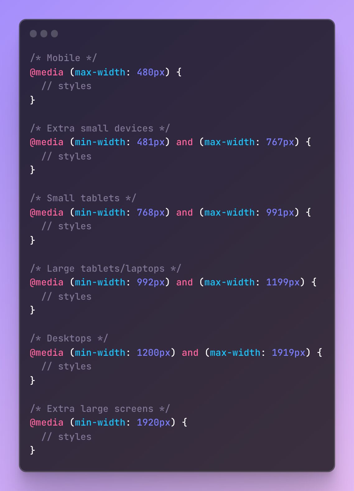 Csaba Kissi on LinkedIn: CSS Breakpoints every Web developer should ... Csaba Kissi on LinkedIn: CSS Breakpoints every Web developer should ...