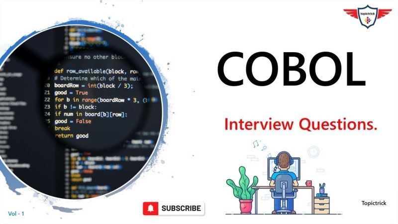 Mainframe Forum on LinkedIn: Top 10 COBOL Interview Questions | COBOL ... Mainframe Forum on LinkedIn: Top 10 COBOL Interview Questions | COBOL ...