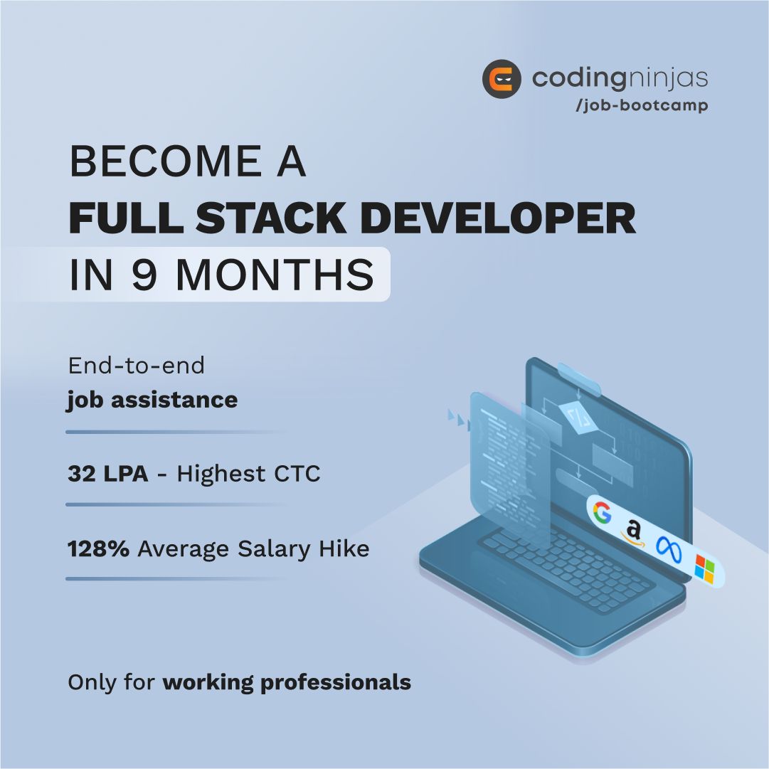 Harsh kapoor on LinkedIn: Job Bootcamp by Coding Ninjas Harsh kapoor on LinkedIn: Job Bootcamp by Coding Ninjas