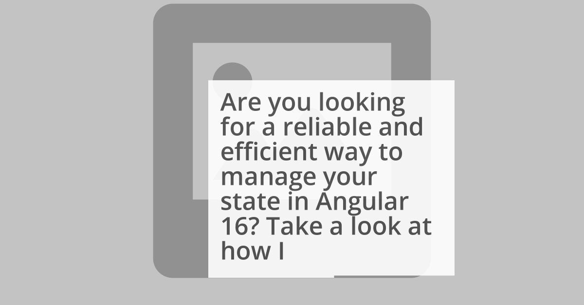 Angular Jobs on LinkedIn: How I’ve set up NgRx in Angular 16 with ... Angular Jobs on LinkedIn: How I’ve set up NgRx in Angular 16 with ...