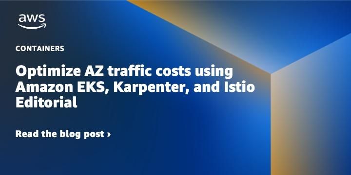 Darryl R. on LinkedIn: Optimize AZ traffic costs using Amazon EKS ... Darryl R. on LinkedIn: Optimize AZ traffic costs using Amazon EKS ...