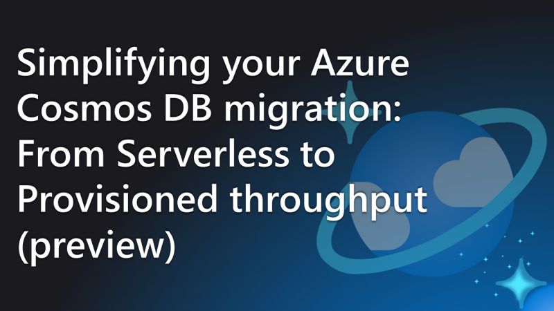 Azure Cosmos DB on LinkedIn: Simplifying your Azure Cosmos DB migration ... Azure Cosmos DB on LinkedIn: Simplifying your Azure Cosmos DB migration ...