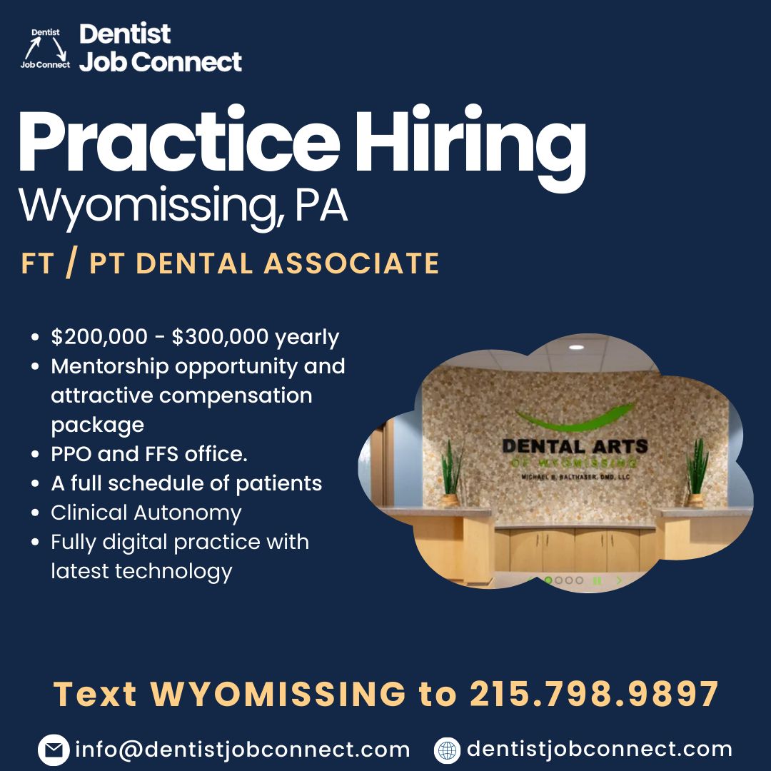 Dentist Job Connect on LinkedIn: #hiring #pa #associatedentist # ... Dentist Job Connect on LinkedIn: #hiring #pa #associatedentist # ...