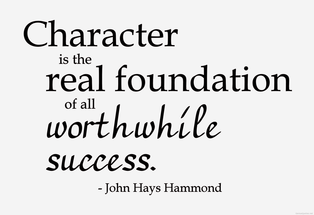 Why Character Matters Why Character Matters