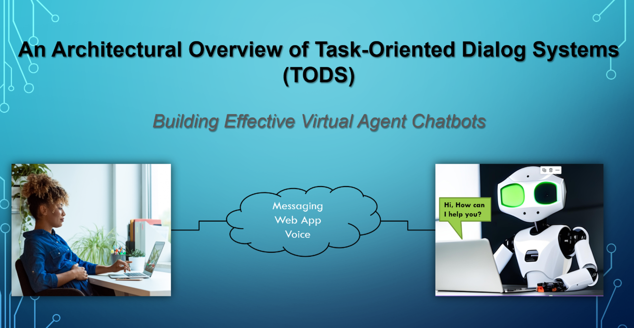 An Architectural Overview of Task-Oriented Dialog Systems (TODS ... An Architectural Overview of Task-Oriented Dialog Systems (TODS ...
