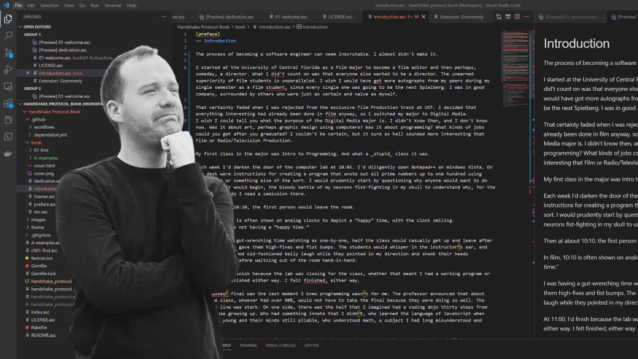 Why I'm Writing My Book In VSCode Why I'm Writing My Book In VSCode