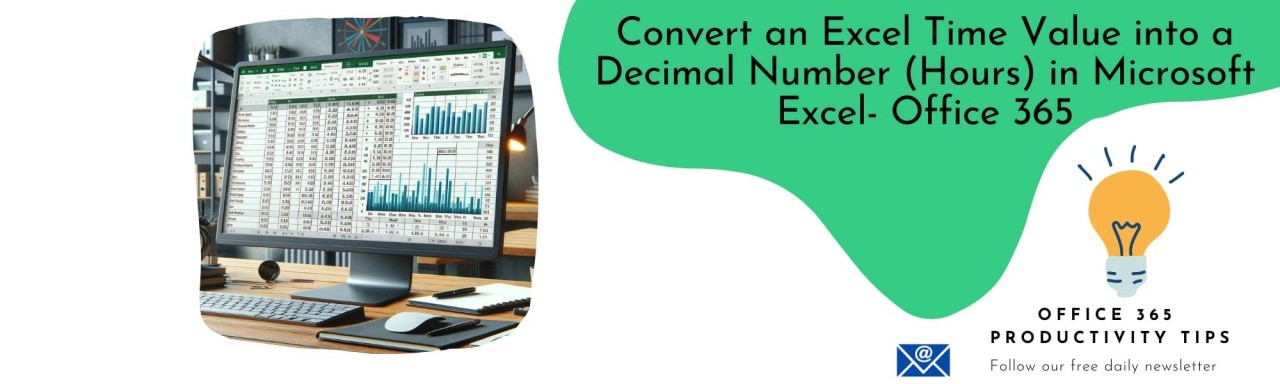 Convert an Excel Time Value into a Decimal Number in Excel Convert an Excel Time Value into a Decimal Number in Excel