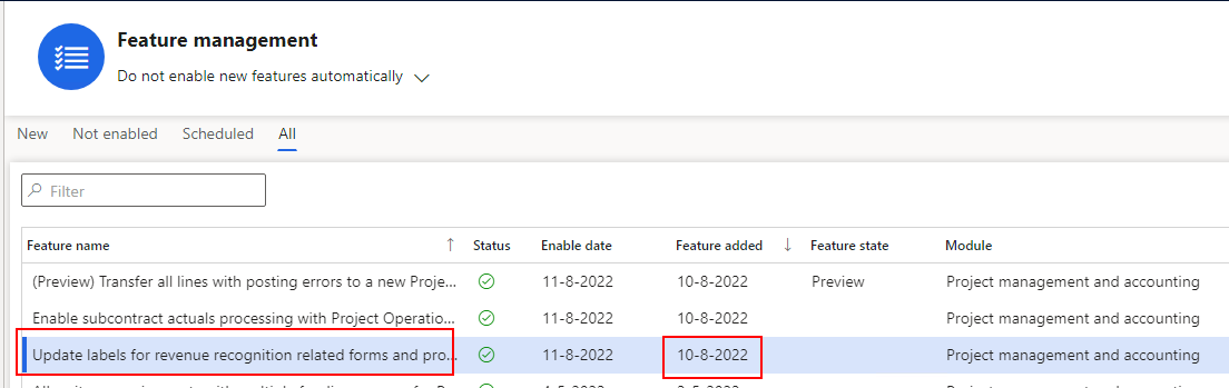 D365FO Feature to streamline naming conventions used in Project Operations D365FO Feature to streamline naming conventions used in Project Operations