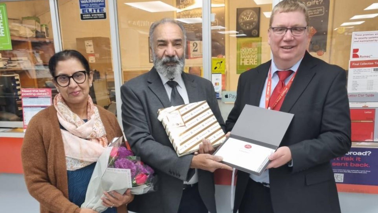 Celebrating 40 years as Postmaster Celebrating 40 years as Postmaster