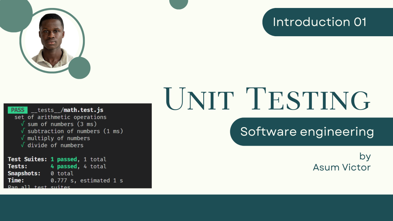Automated Software Unit Testing with Jest Automated Software Unit Testing with Jest