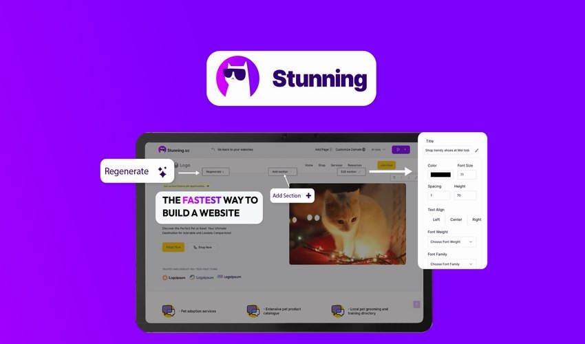 Stunning Lifetime Deal: Build sleek websites in seconds w/AI Stunning Lifetime Deal: Build sleek websites in seconds w/AI