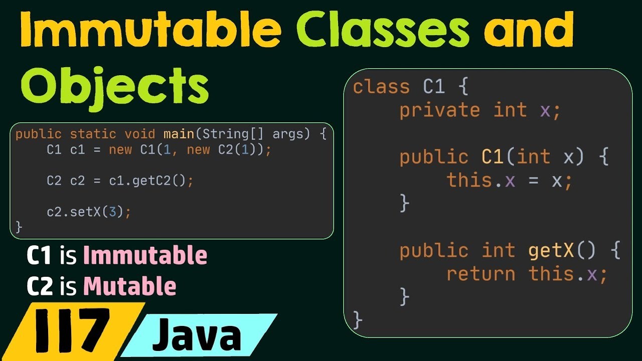 Immutable Objects in Java Immutable Objects in Java