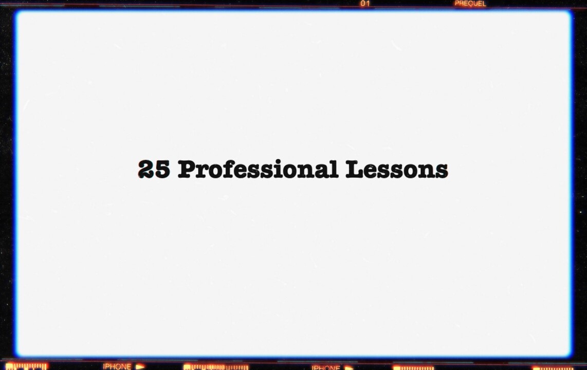 25 Professional Lessons 25 Professional Lessons