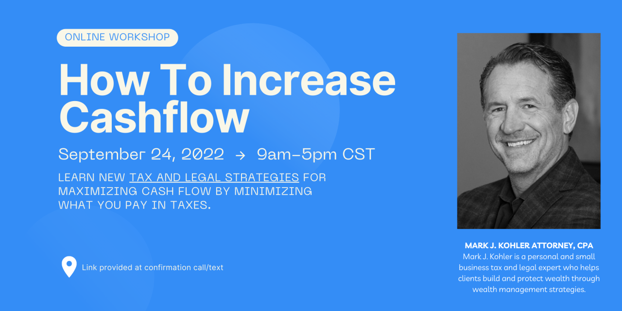 Increase Your Cashflow Event Increase Your Cashflow Event