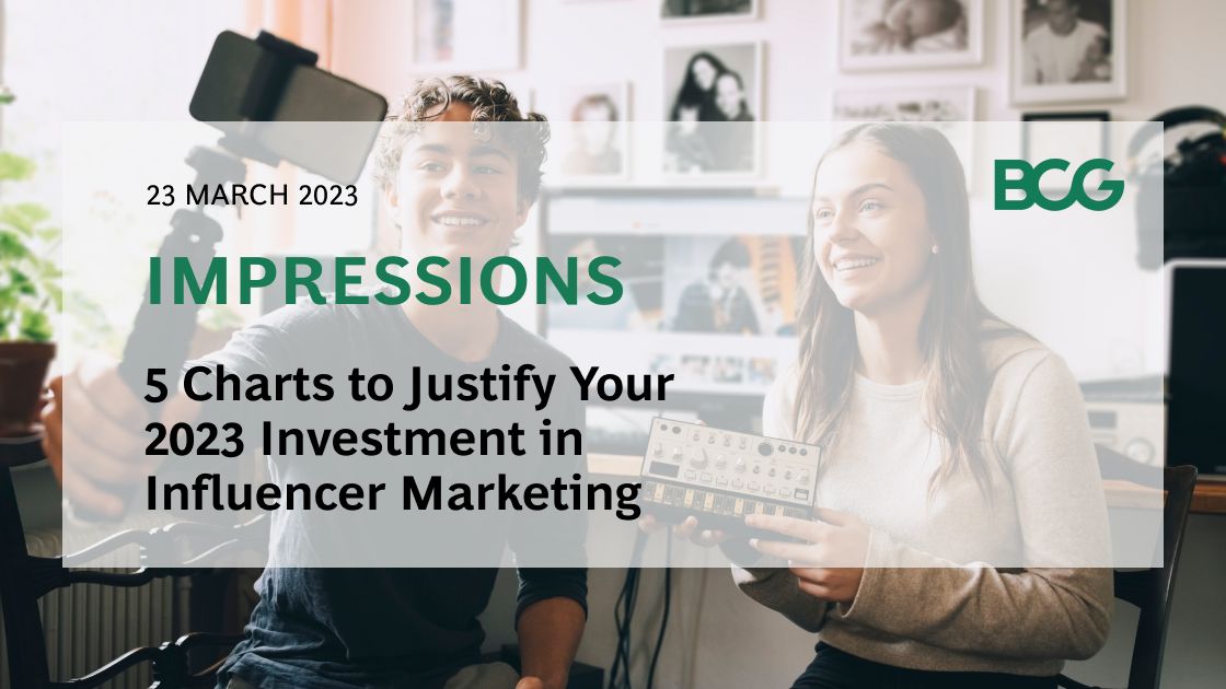 Five Charts to Justify Your 2023 Investment in Influencer Marketing Five Charts to Justify Your 2023 Investment in Influencer Marketing