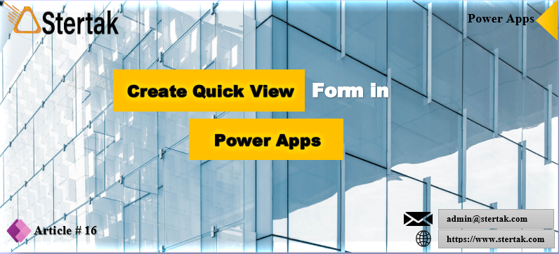 Quick View Form In Power Apps Quick View Form In Power Apps