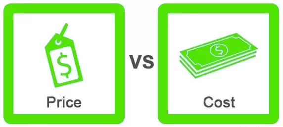 Price Vs. Cost Price Vs. Cost