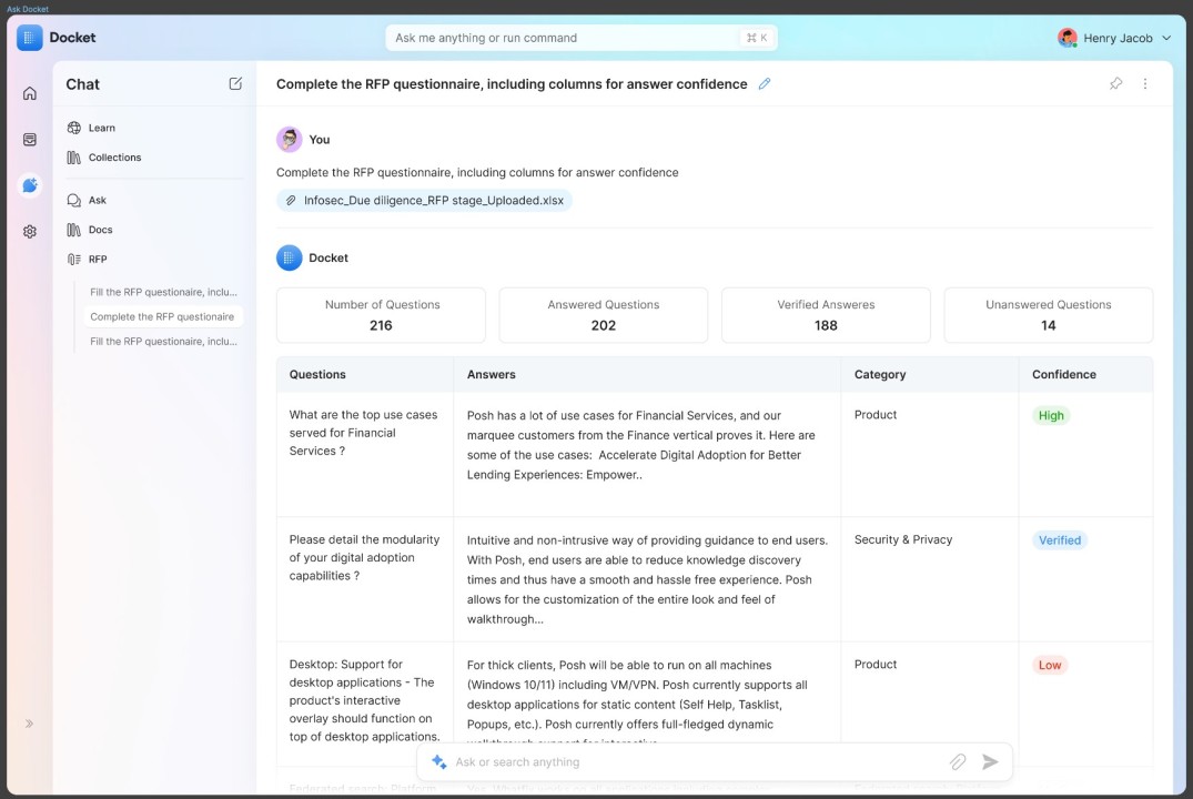 Docket AI-Based Sales Engineer Docket AI-Based Sales Engineer