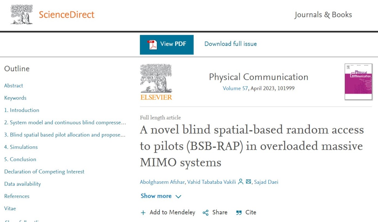 A novel blind spatial-based random access to pilots (BSB-RAP) in ... A novel blind spatial-based random access to pilots (BSB-RAP) in ...