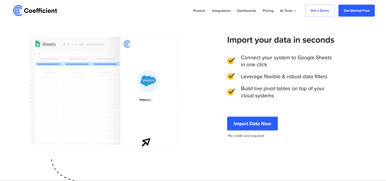 Automatically import live data into spreadsheets! Automatically import live data into spreadsheets!
