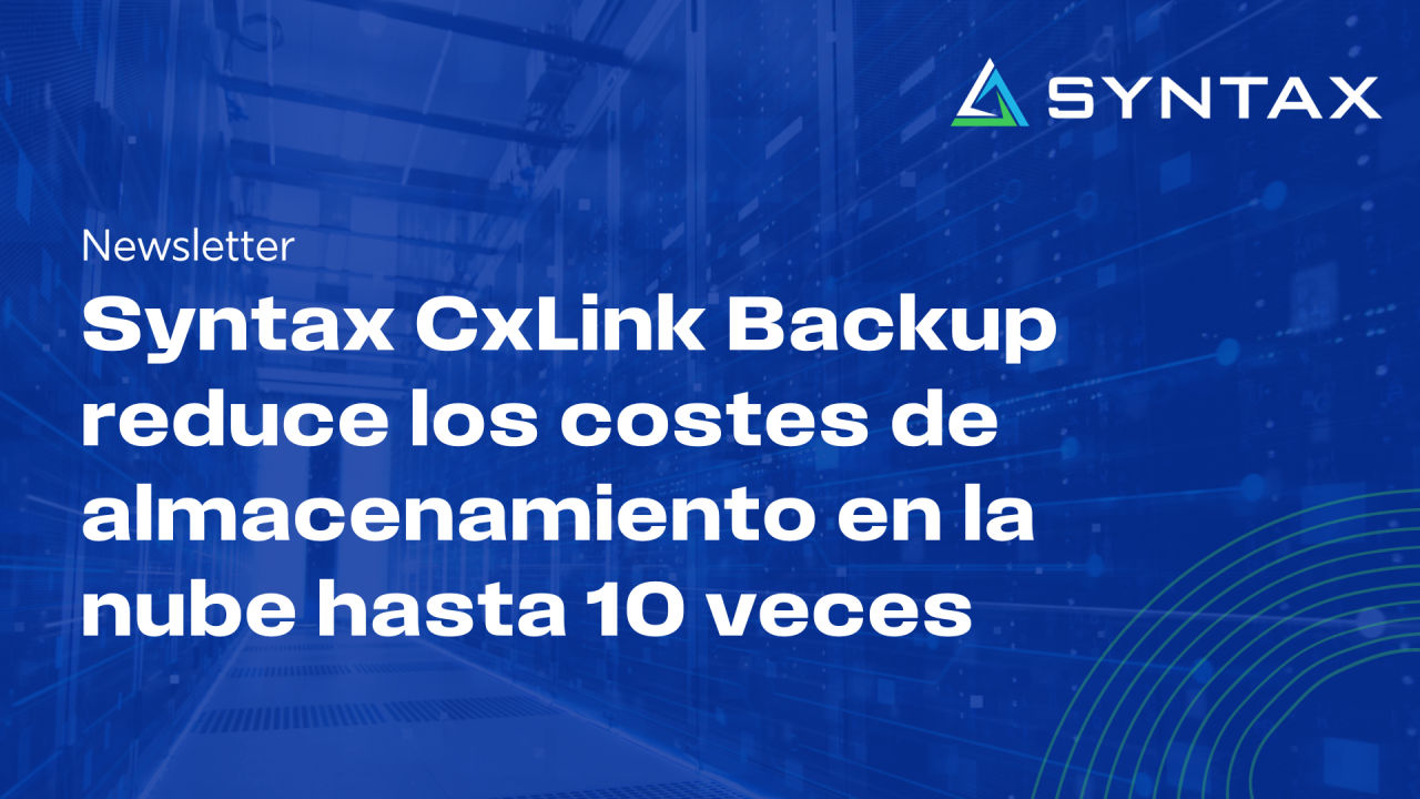 Syntax CxLink Backup Syntax CxLink Backup