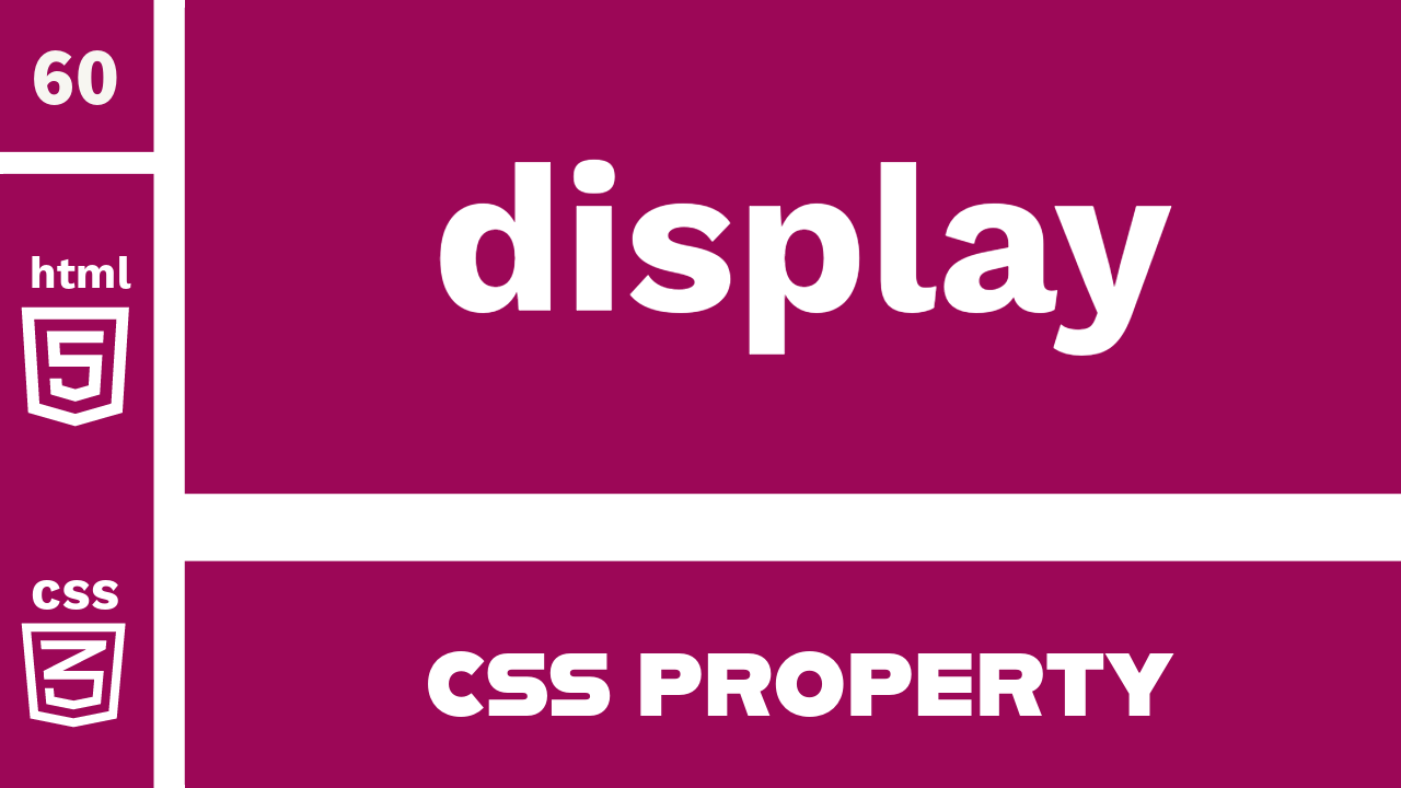 CSS Property : display Explained! CSS Property : display Explained!