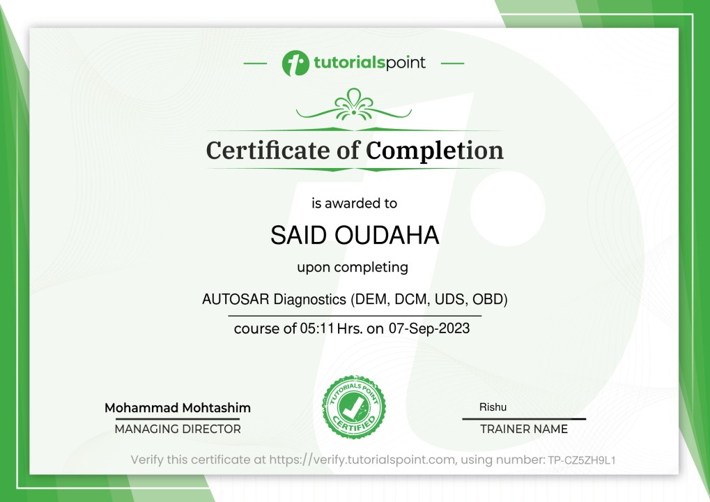 AUTOSAR DIAGNOSTICS AUTOSAR DIAGNOSTICS