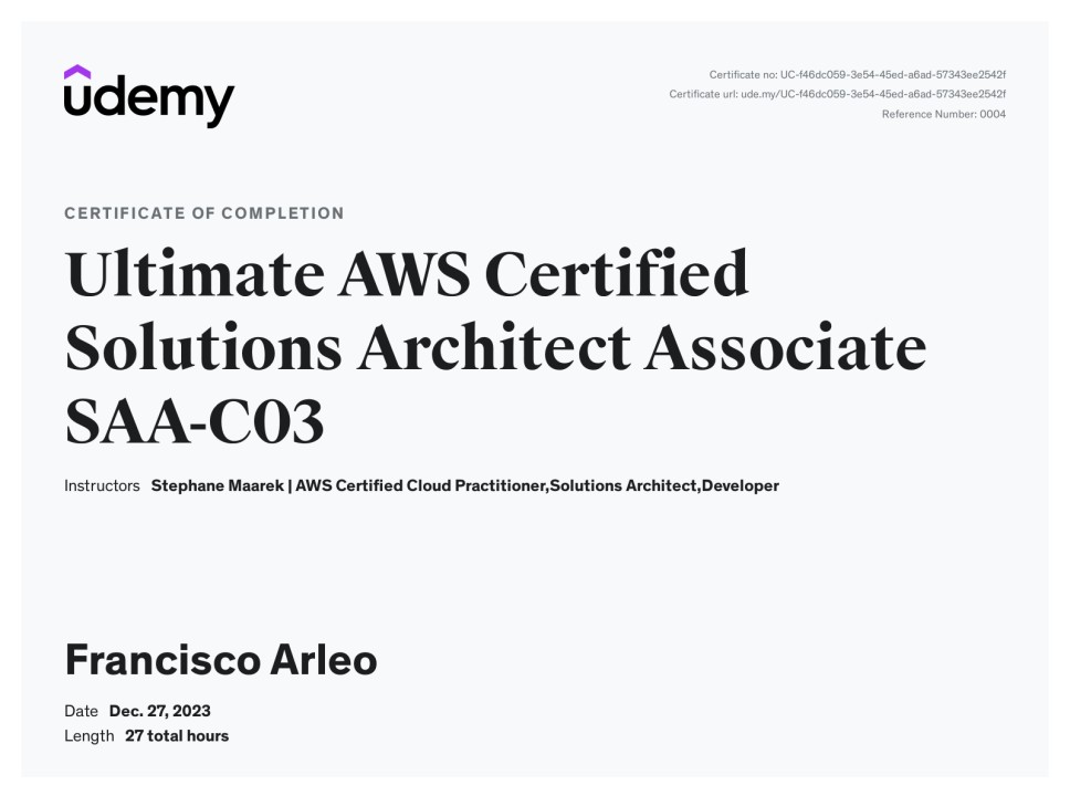 Ultimate AWS Certified Solutions Architect Associate Ultimate AWS Certified Solutions Architect Associate