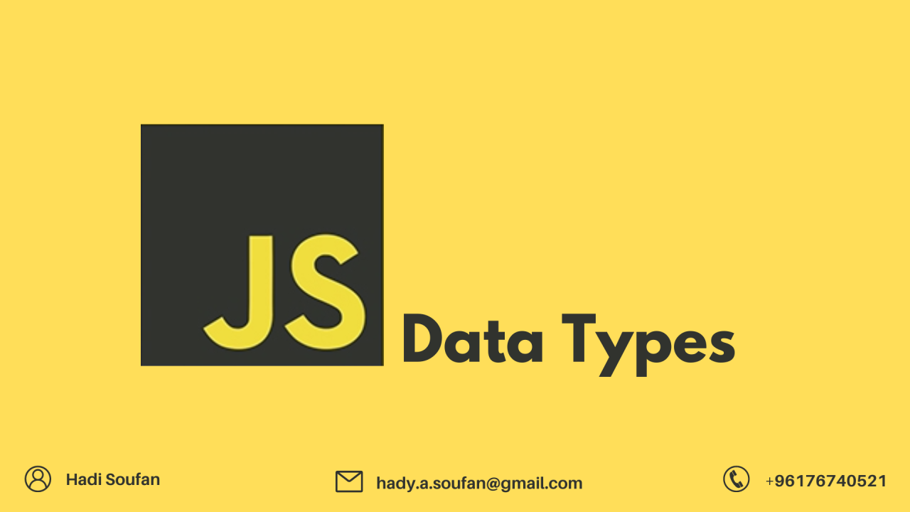 JavaScript Data Types JavaScript Data Types