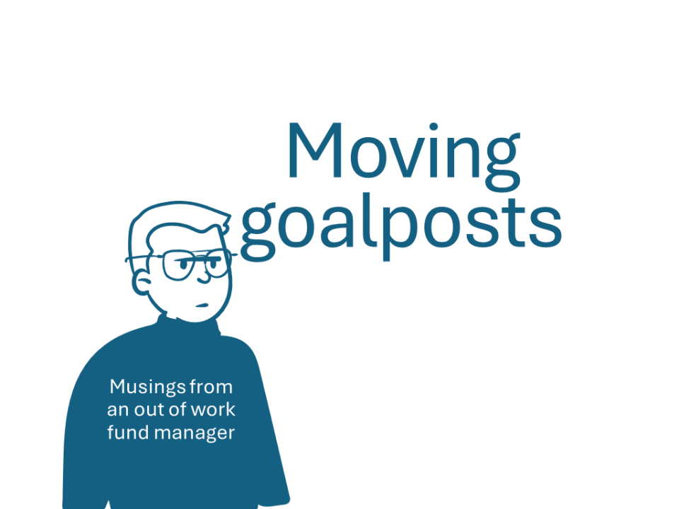 Moving goalposts Moving goalposts