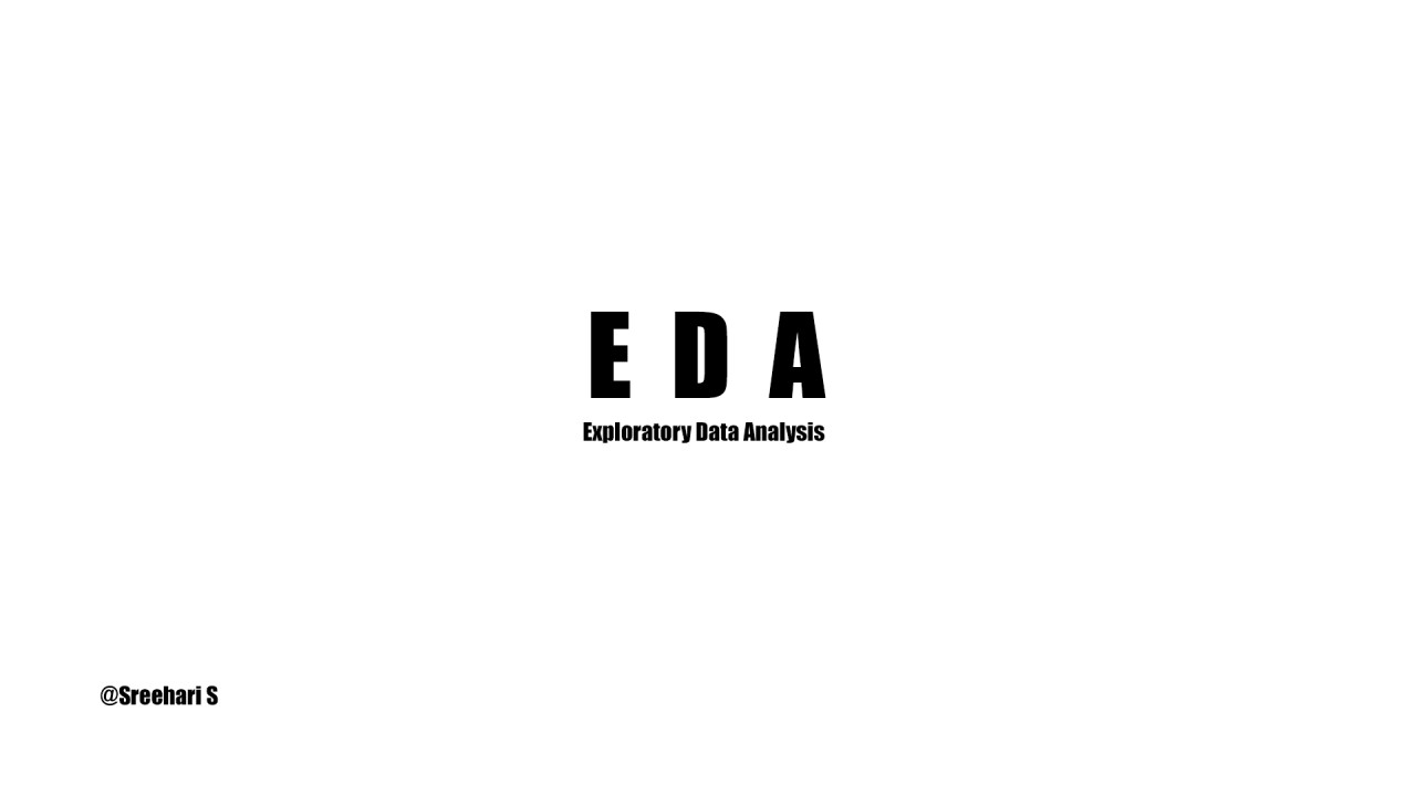 Exploratory Data Analysis (EDA): Unlocking Insights from Data Exploratory Data Analysis (EDA): Unlocking Insights from Data