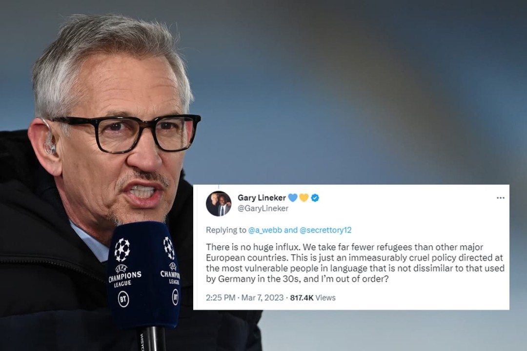 Gary Lineker revienta el mito de la imparcialidad Gary Lineker revienta el mito de la imparcialidad