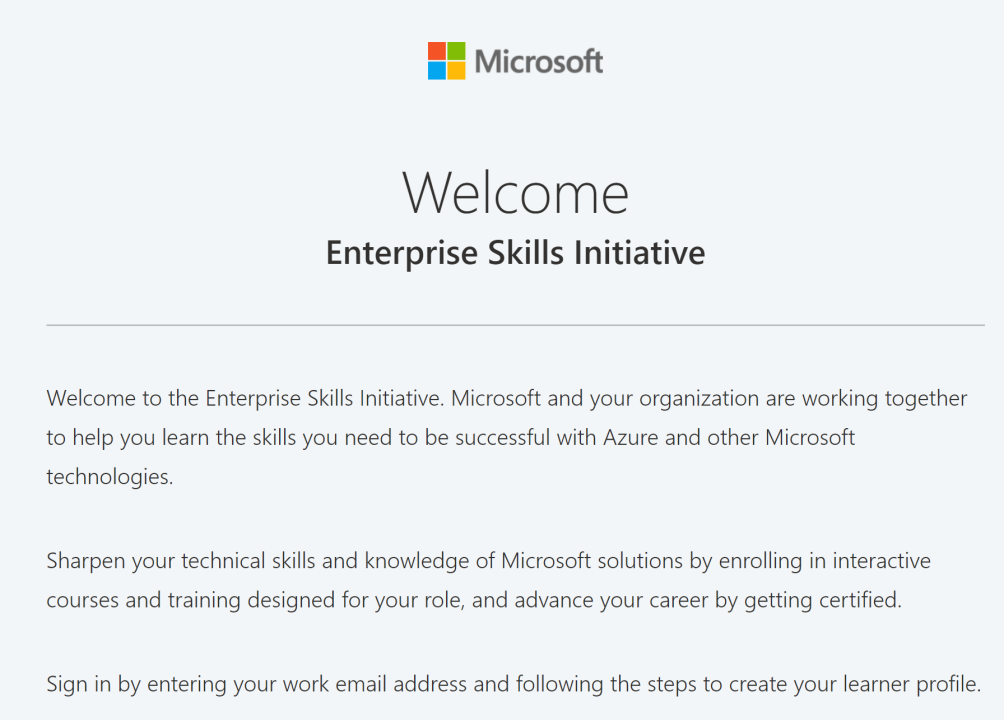 Leverage Microsoft's Enterprise Skills Initiative to Boost Your Azure ... Leverage Microsoft's Enterprise Skills Initiative to Boost Your Azure ...