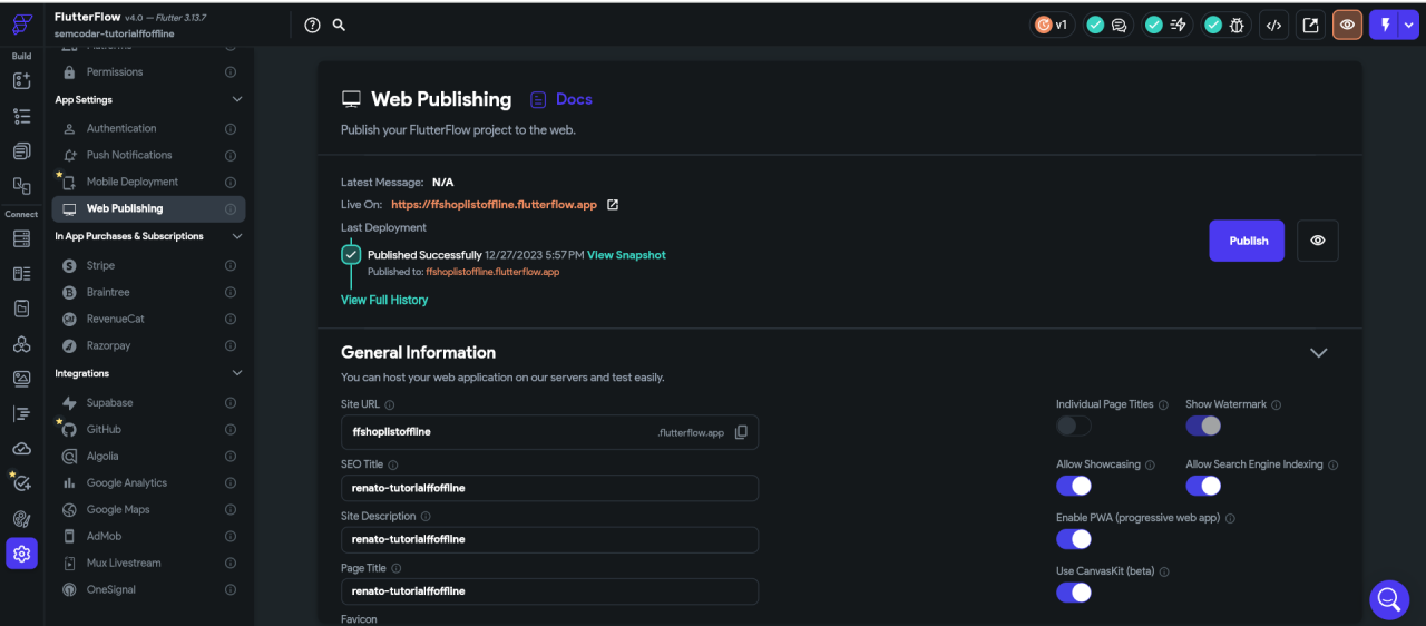 Sincronizando Dados FlutterFlow Bugs no Web Publishing Sincronizando Dados FlutterFlow Bugs no Web Publishing