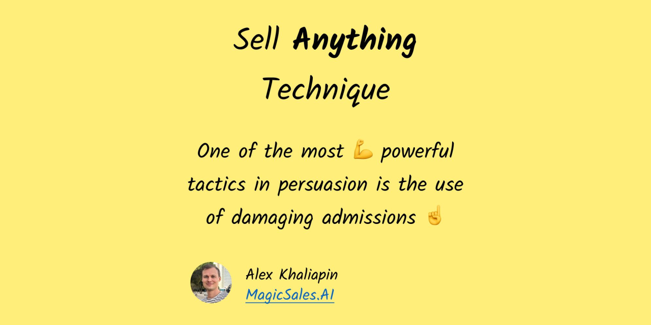Sell Anything Technique Sell Anything Technique