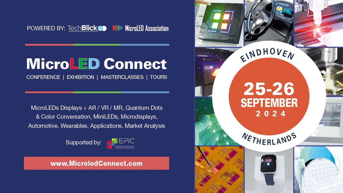 MicroLED Material Innovations featured at MicroLED Connect in Europe MicroLED Material Innovations featured at MicroLED Connect in Europe