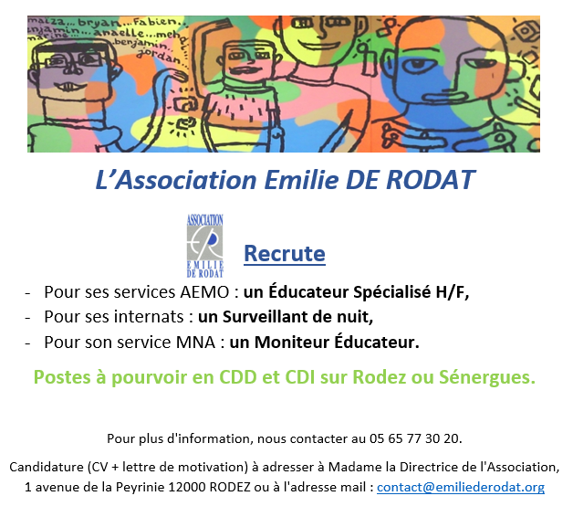 Nous recrutons pour notre M.E.C.S Nous recrutons pour notre M.E.C.S