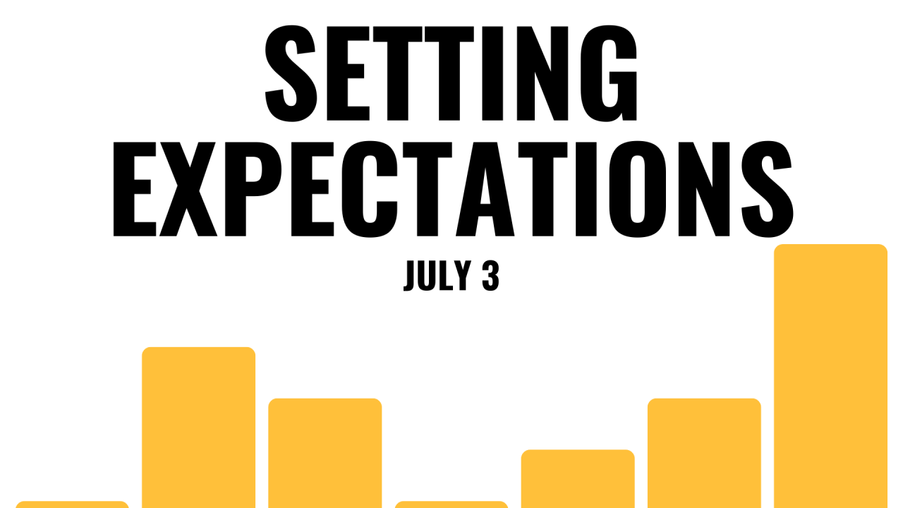 Setting Expectations Setting Expectations