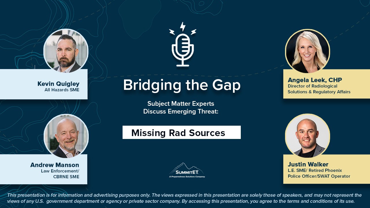 Bridging the Gap: Preparedness Podcast Bridging the Gap: Preparedness Podcast