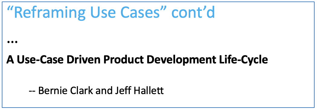A Use-Case Driven Product Development Life-Cycle (PDLC) A Use-Case Driven Product Development Life-Cycle (PDLC)