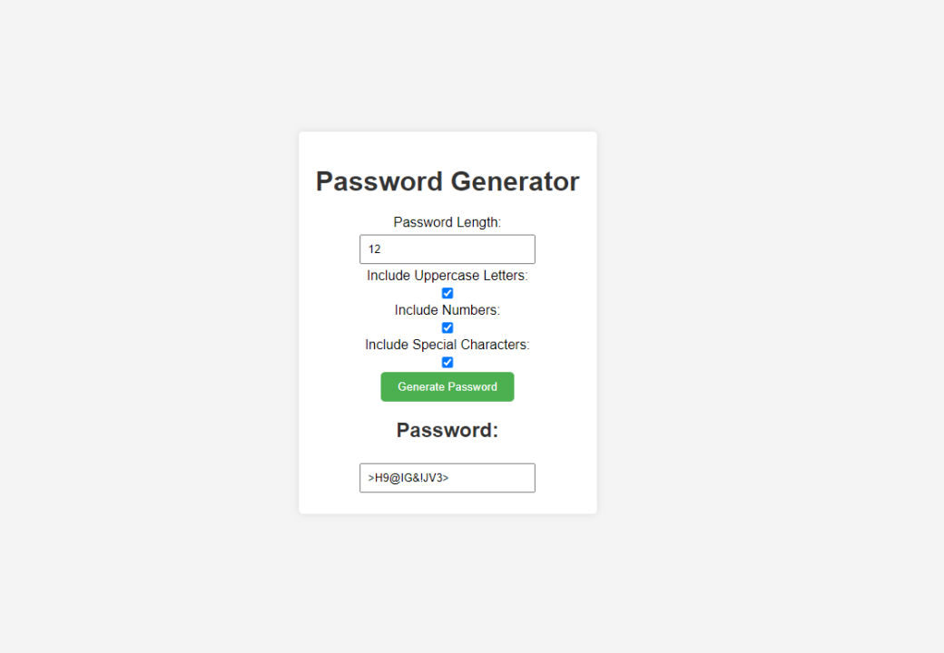 Fifth JavaScript Project: Simple Password Generator Fifth JavaScript Project: Simple Password Generator