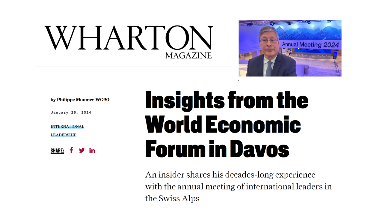 My insights from the WEF 2024 in Davos, as published in My insights from the WEF 2024 in Davos, as published in